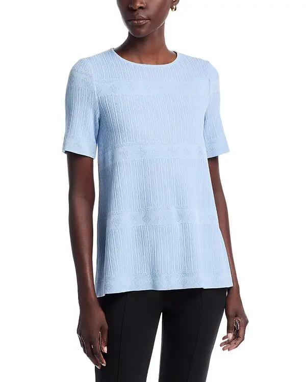 Misook Soft Knit Tunic - Tranquil Blue