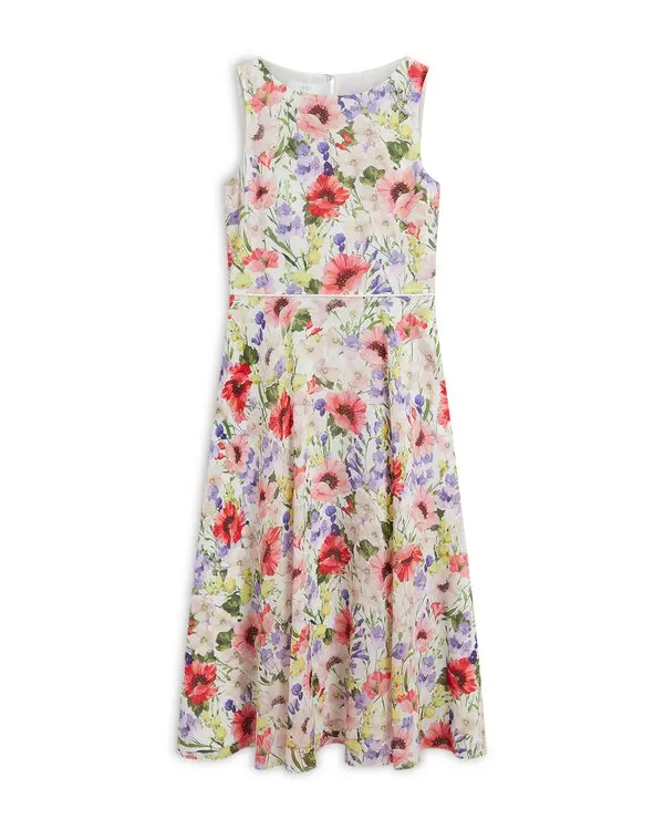 HOBBS LONDON Carly Floral Print Midi Dress - Ivory/multi