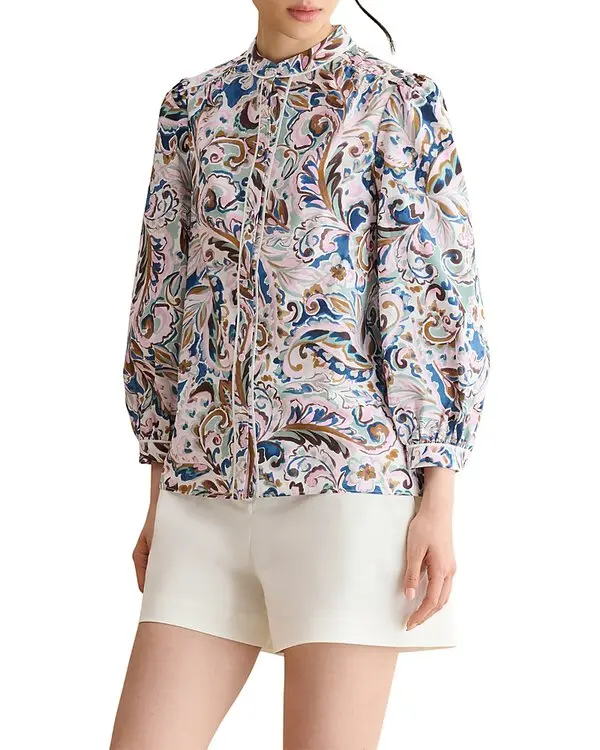HOBBS LONDON Soraya Blouse - Ivory Multi