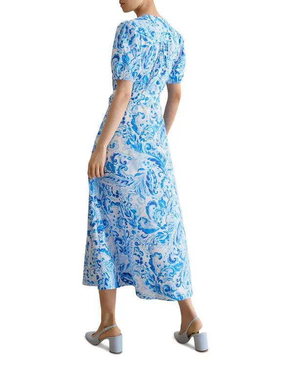 HOBBS LONDON Libby Midi Dress - Blue Multi