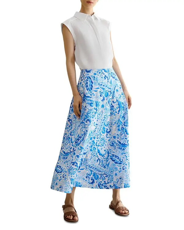 HOBBS LONDON Antonella Printed Skirt