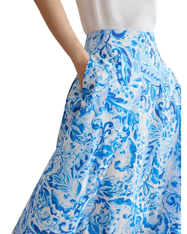 HOBBS LONDON Antonella Printed Skirt