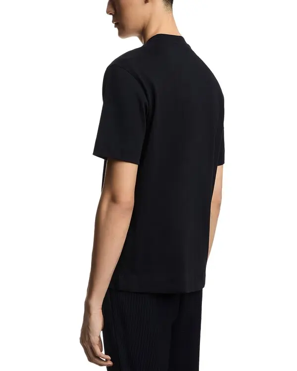 Emporio Armani Logo Tee - Solid Blue