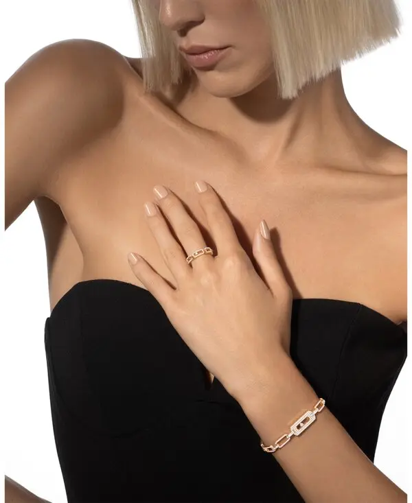 Messika Move Link Diamond Ring - Yellow Gold