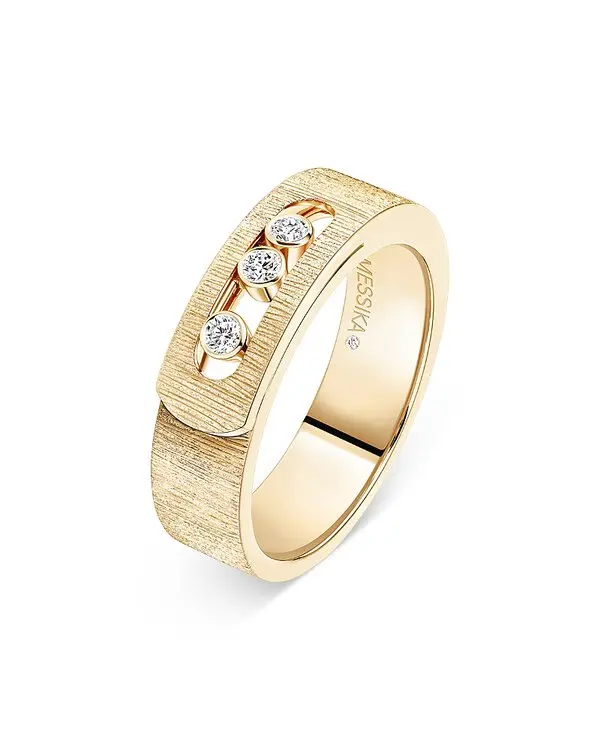 Messika Move Noa Diamond Cutout Ring - Yellow Gold