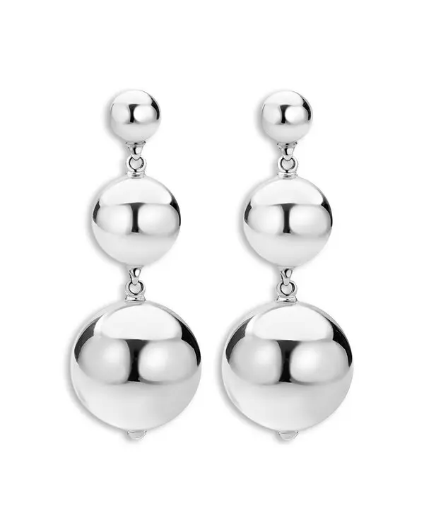 Lagos Sterling Caviar Bubbly Triple Bead Drop Earrings