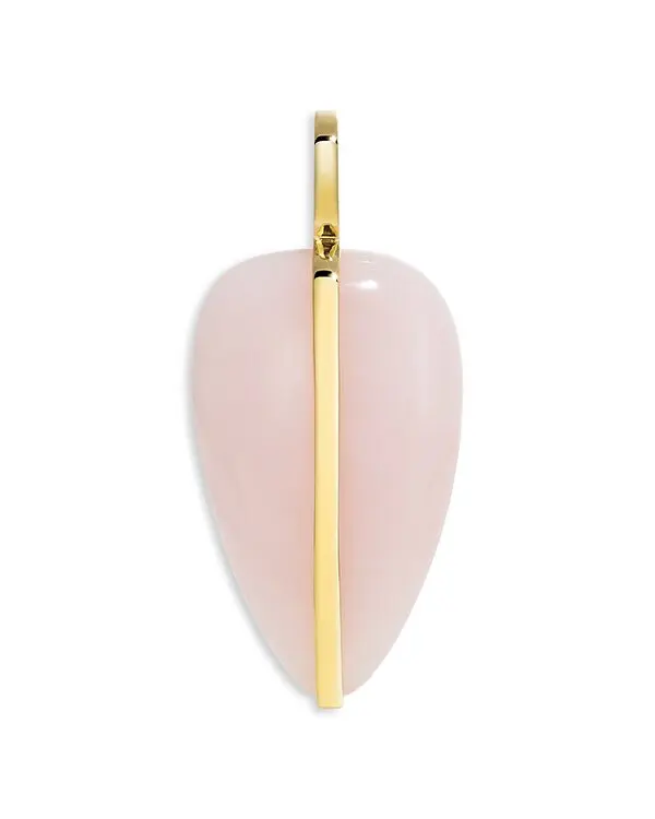 BY PARIAH 14k Yellow Pink Opal Pebble Pendant - Gold