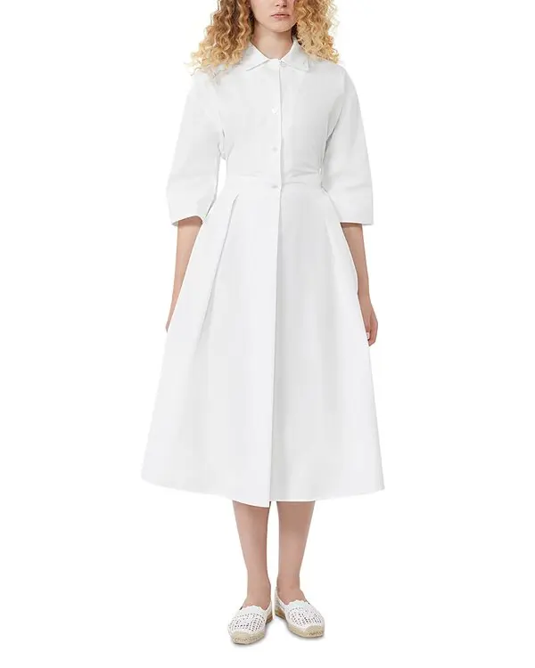 Max Mara Wkdpadana Midi Shirt Dress - White