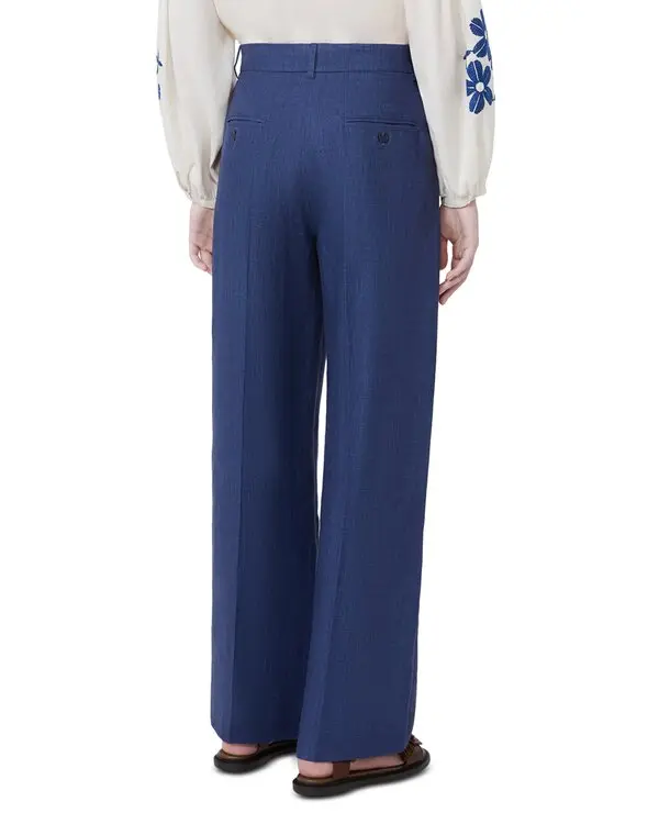 Max Mara Linen Trousers - Navy