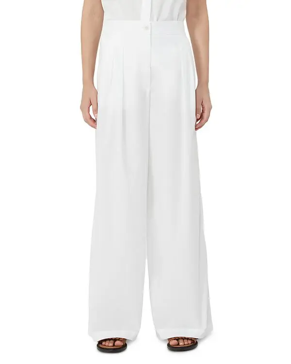Max Mara Wkdbenda Pleated Pants - White