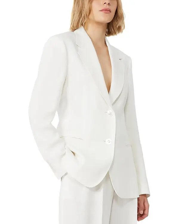 Max Mara Mstbello Single Breasted Blazer - Natural