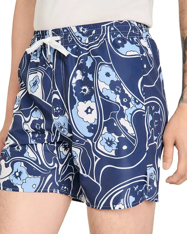 Sandro 5.8" Hippie Swim Shorts - Navy Blue