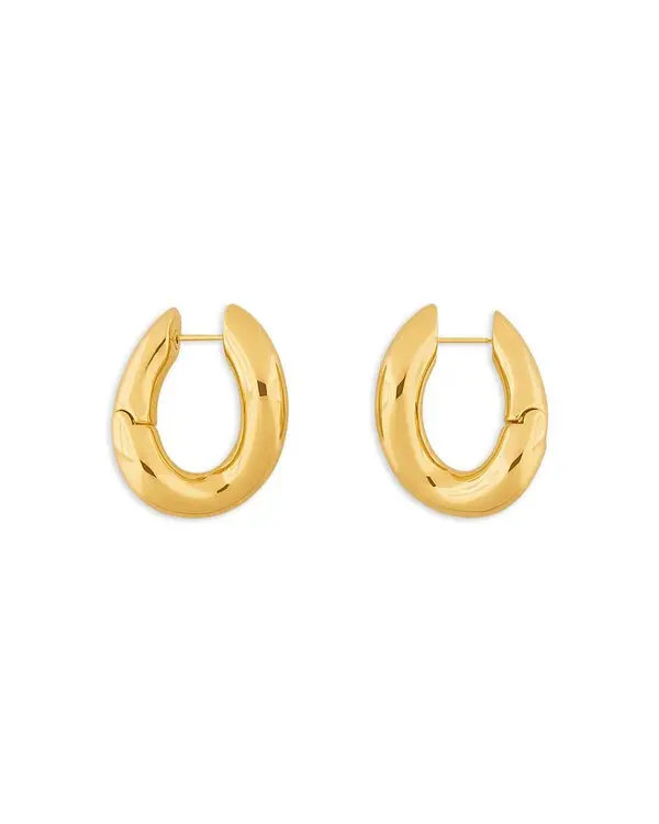 Balenciaga Loop Earrings - Gold