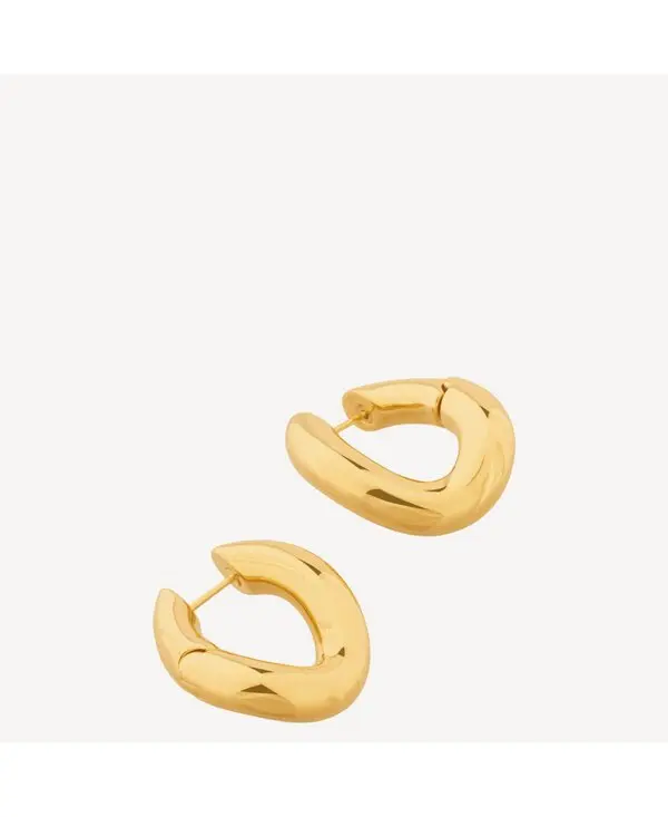 Balenciaga Loop Earrings - Gold