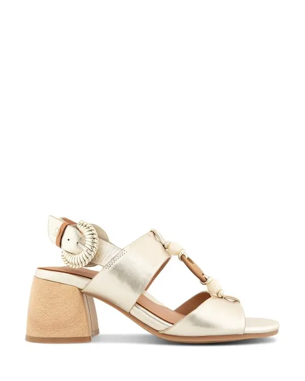 KENNETH COLE Miracle T-strap Sandals - Champagne
