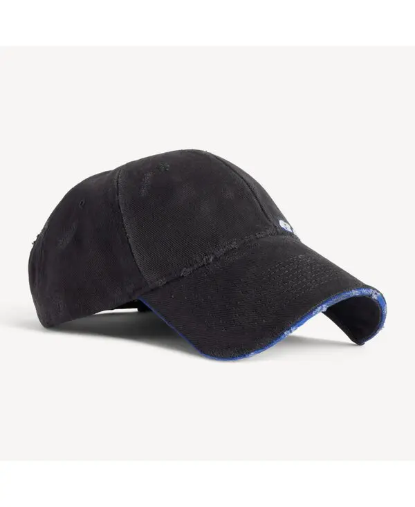 Balenciaga Tilted Typo Cap - Black
