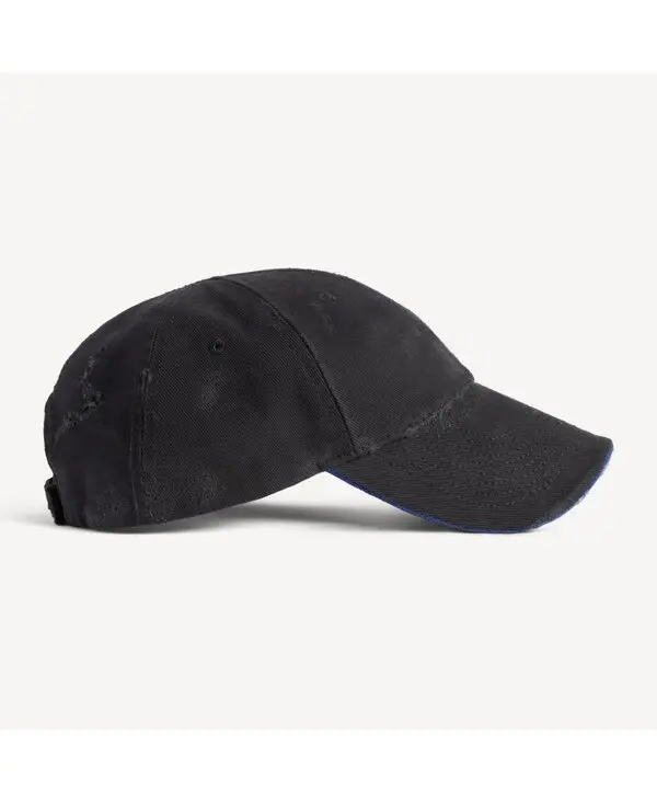 Balenciaga Tilted Typo Cap - Black