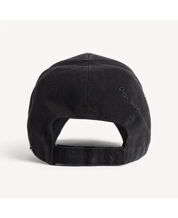 Balenciaga Tilted Typo Cap - Black