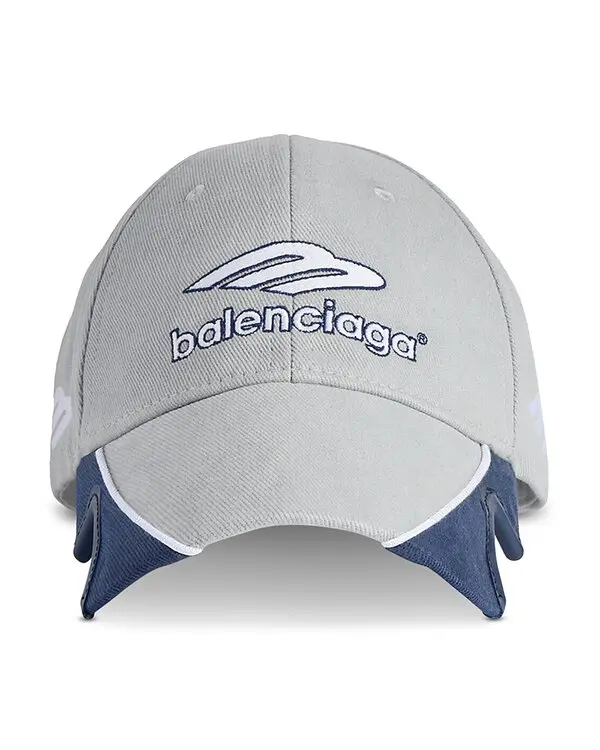 Balenciaga 3b Football Cap - Light Grey/blue