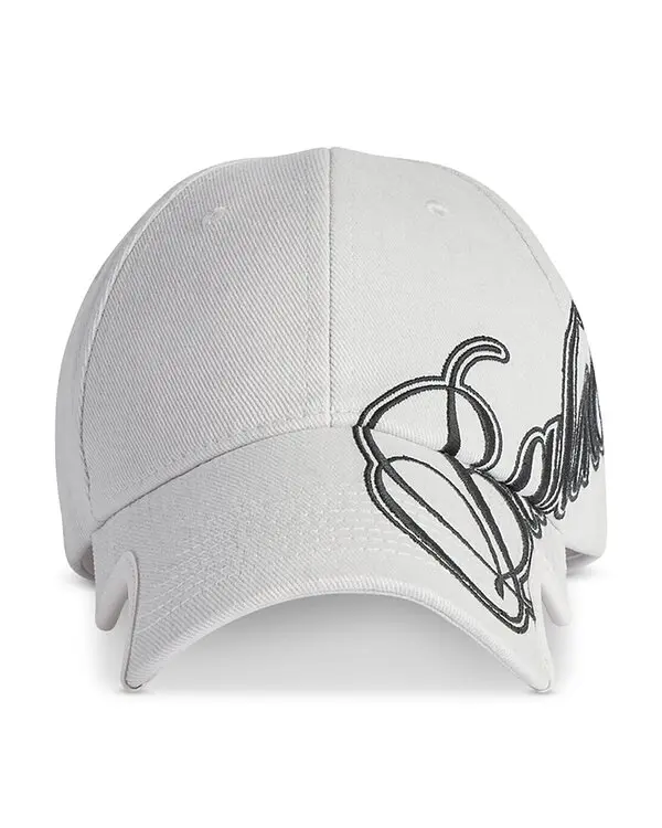 Balenciaga Cursive Cap - Dirty White