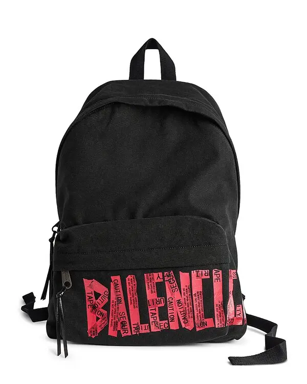 Balenciaga Tape Type Backpack - Black/red