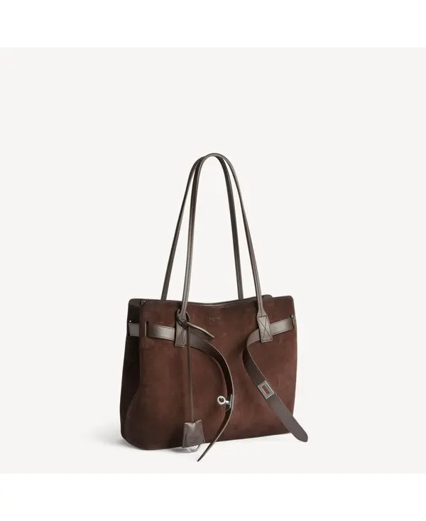 Balenciaga Bel Air Medium Tote Bag - Light Espresso