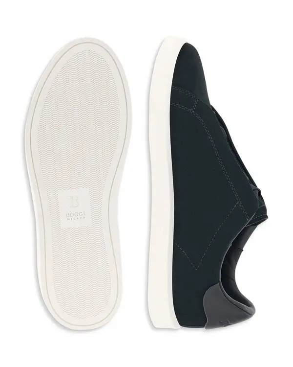 Boggi Milano Suede Leather Sneakers - Navy Blue