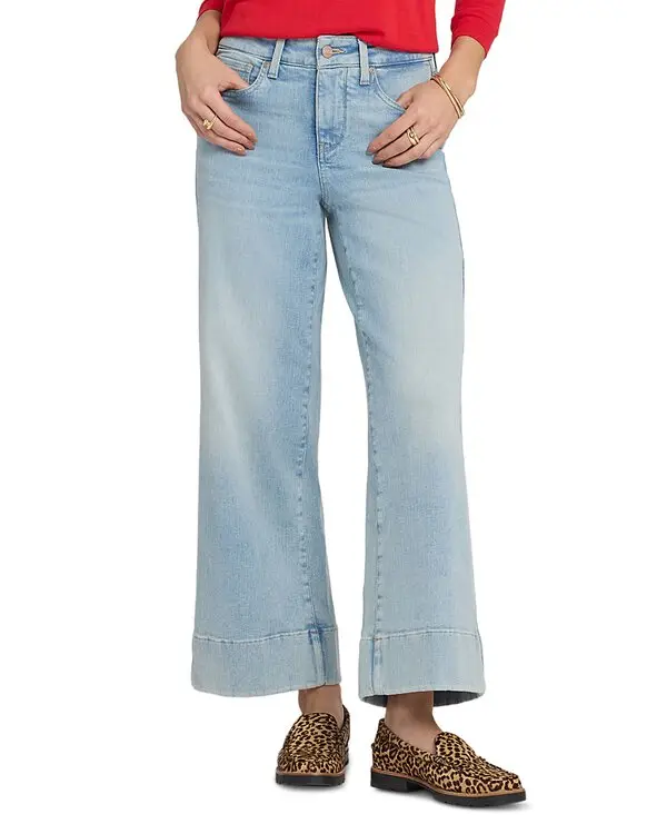 NYDJ Teresa High-rise Wide-leg Ankle Jeans - Keys View