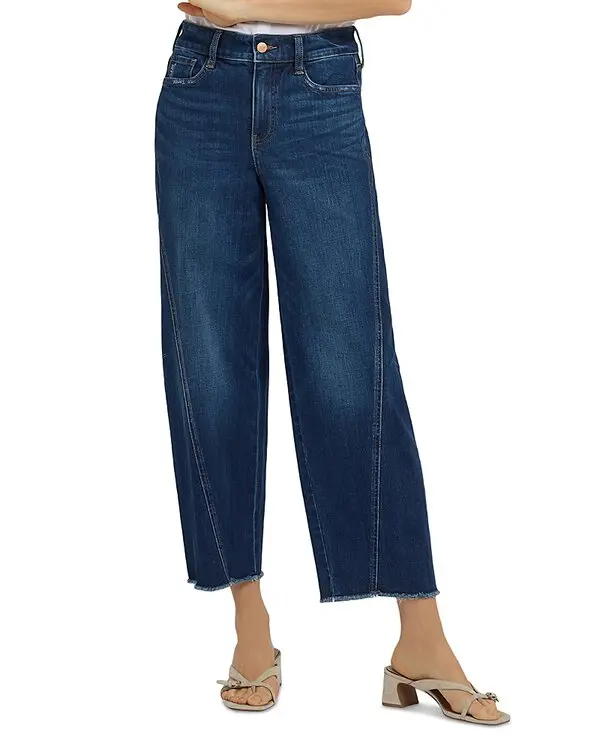 NYDJ Alyssa Side Panel High Rise Relaxed Crop Jeans - Sunset Villa
