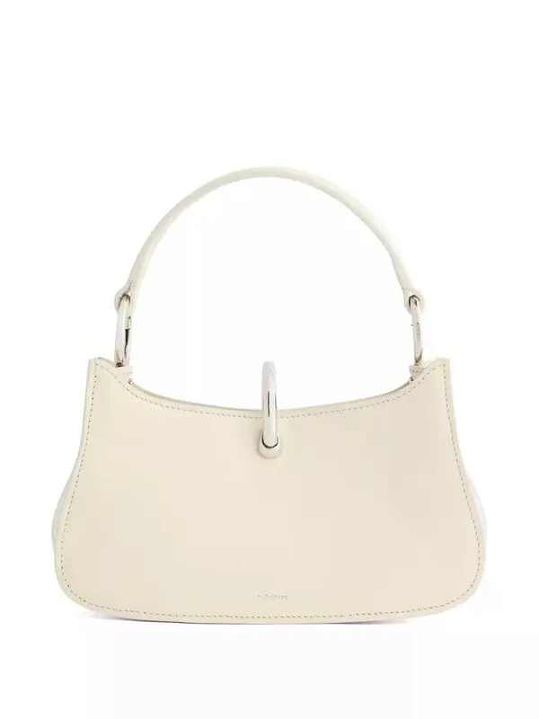 Rabanne Ring-lock Leather Shoulder Bag - Neutrals