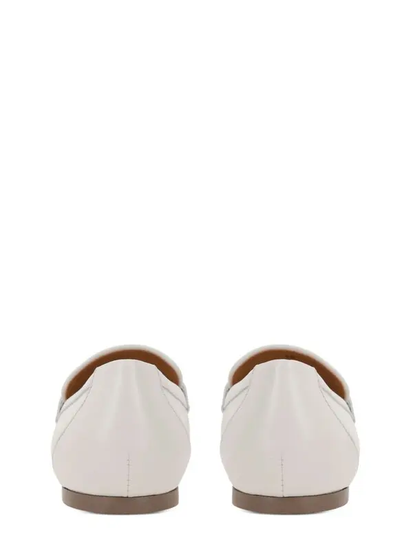 TOD'S Leather Loafer - White