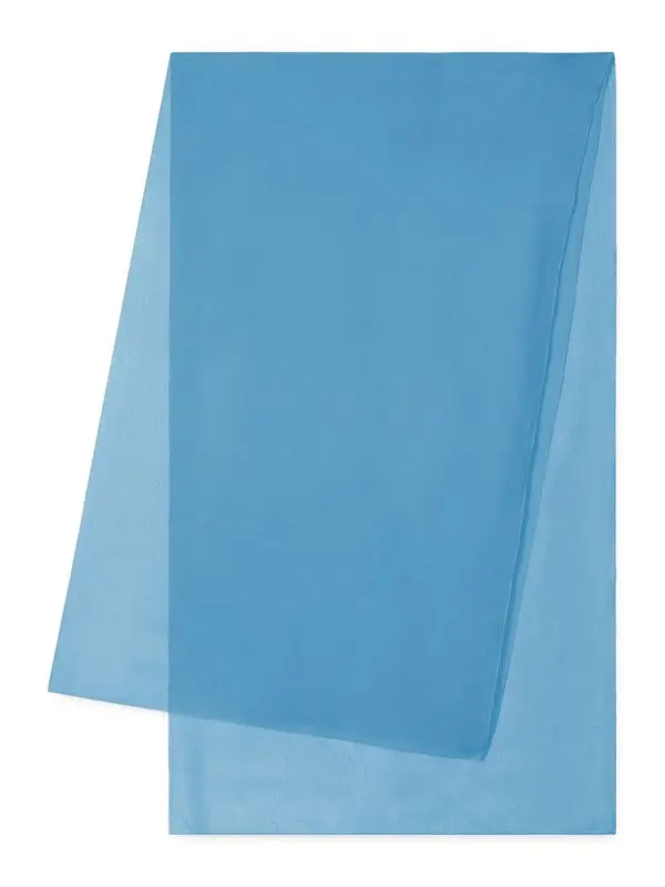 Alberta Ferretti Silk Foulard - Blue