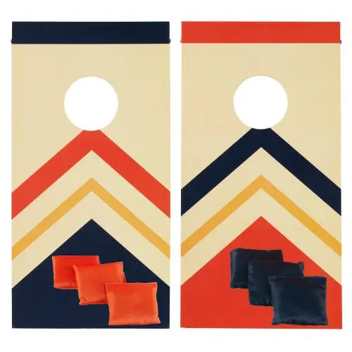 TRUE BRANDS Indoor Cornhole Set - Grey