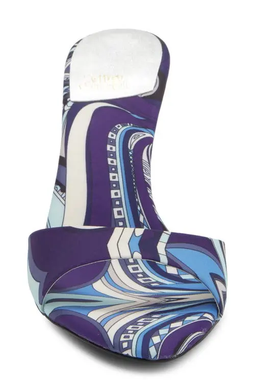 Jeffrey Campbell Ce-soire Slide Sandal - Blue Multi