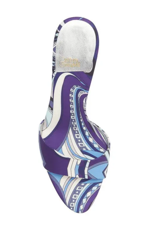 Jeffrey Campbell Ce-soire Slide Sandal - Blue Multi