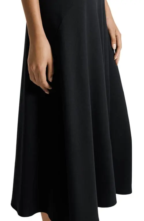 Theory V-neck Sleeveless Cotton Midi Dress