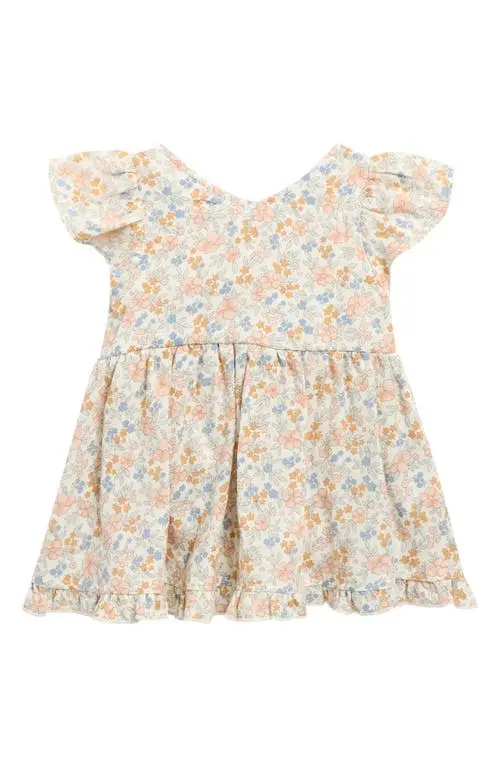 RYLEE + CRU Lila Floral Cotton Skirted Romper - Ivory