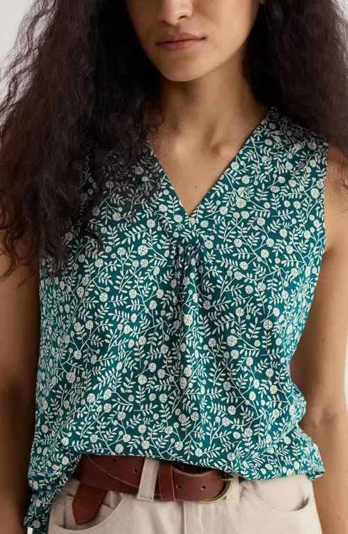 SEASALT CORNWALL Achilla Floral Tank - Folky Marigolds Dark Wreckage