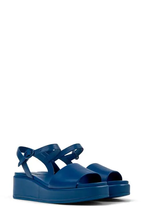 Camper Misia Platform Sandal - Navy