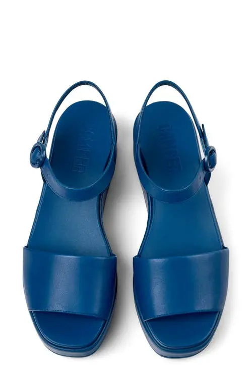 Camper Misia Platform Sandal - Navy