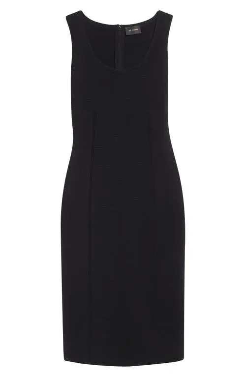 St. John Lynn Santa Roma Sweater Dress - Black