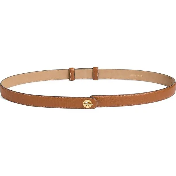 Veronica Beard Anchor Leather Belt - Hazelwood