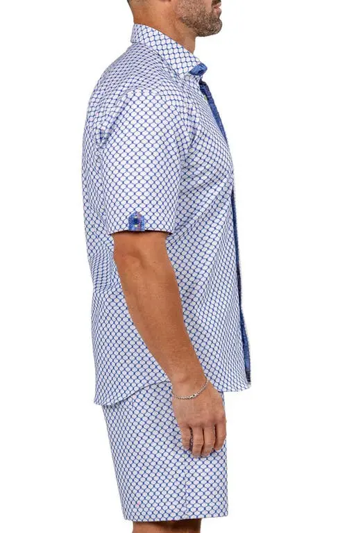 MACEOO Galileo Marthy Short Sleeve Button-up Shirt