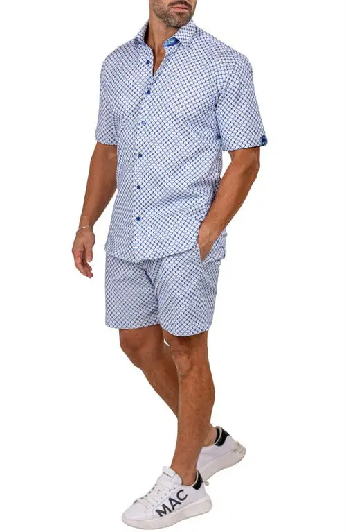 MACEOO Galileo Marthy Short Sleeve Button-up Shirt