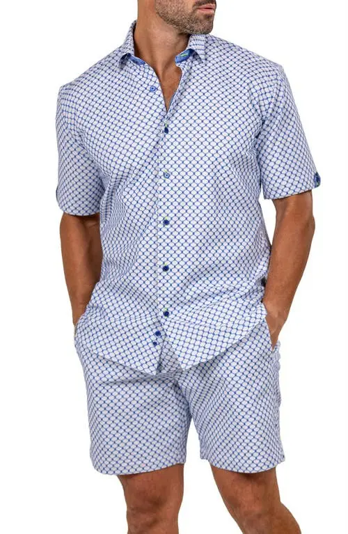 MACEOO Galileo Marthy Short Sleeve Button-up Shirt