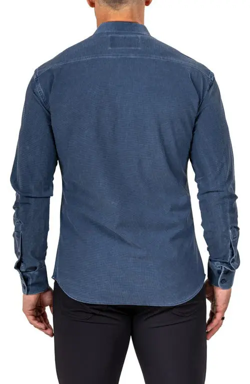 MACEOO Eins Marthy Contemporary Fit Button-up Shirt - Blue