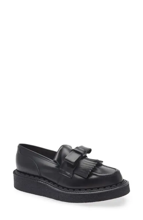 Comme Des Garçons X George Cox Ribbon Platform Loafer - Black