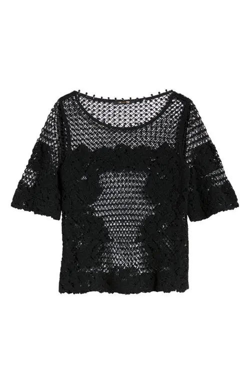 Kobi Halperin Magnolia Cotton Top - Black