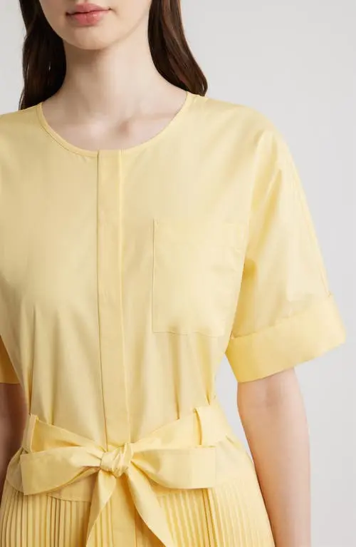Kobi Halperin Loretta Pleated Midi Dress - Chamomille