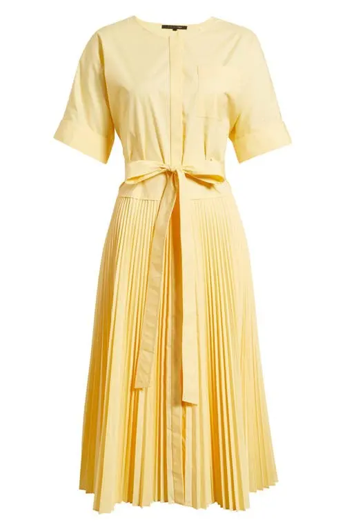 Kobi Halperin Loretta Pleated Midi Dress - Chamomille